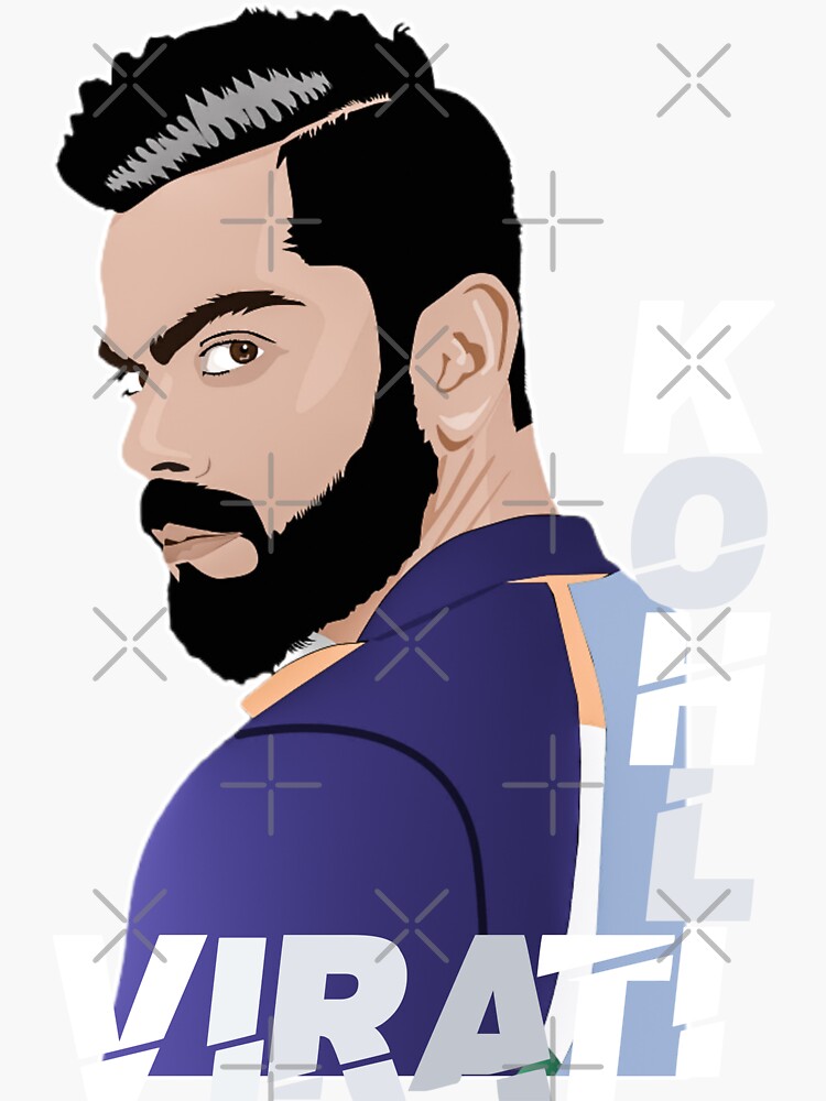 "Virat Kohli" Sticker for Sale by Vlaki | Redbubble