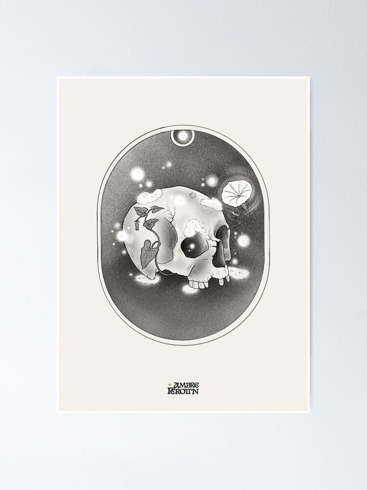 "Spirit Skull" Poster for Sale by AmbrePerottin | Redbubble