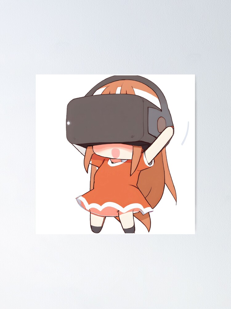 "Anime girl in VR Headset" Poster for Sale by AI-District | Redbubble