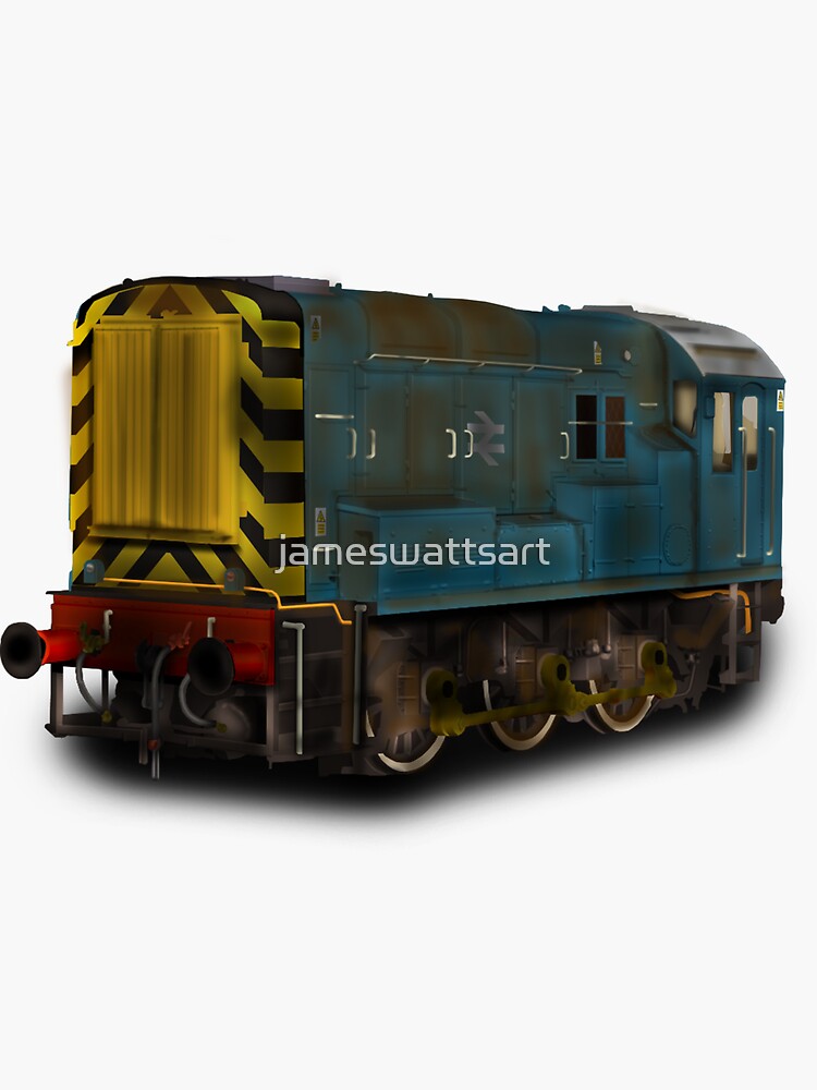 "Rusty Old Class 08 Diesel Shunter" Sticker for Sale by jameswattsart ...
