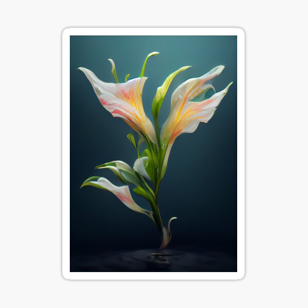 "As Pretty As A Lilly" Sticker for Sale by MarkColeImaging | Redbubble