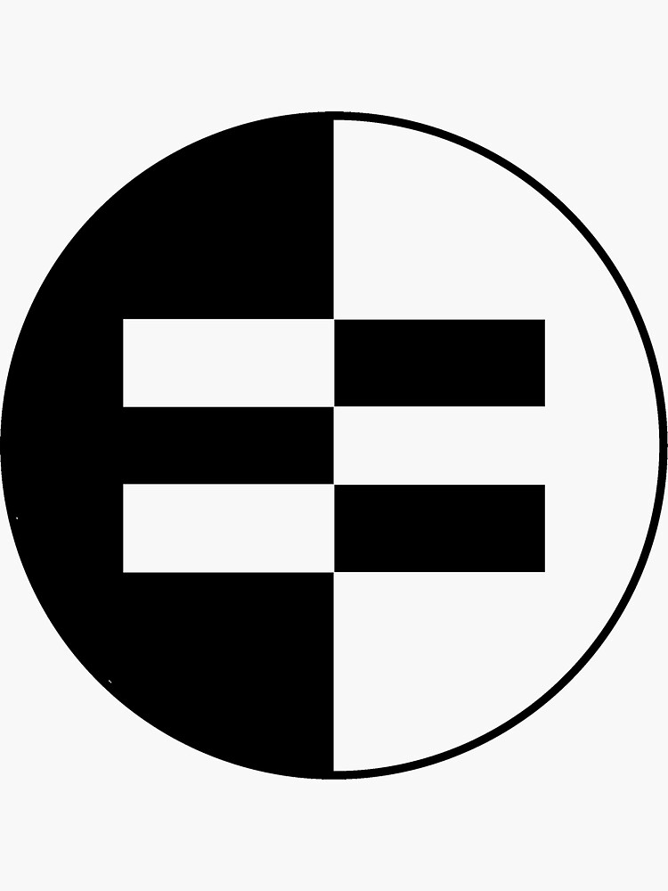 "Equals original design" Sticker for Sale by pop-and-bee | Redbubble