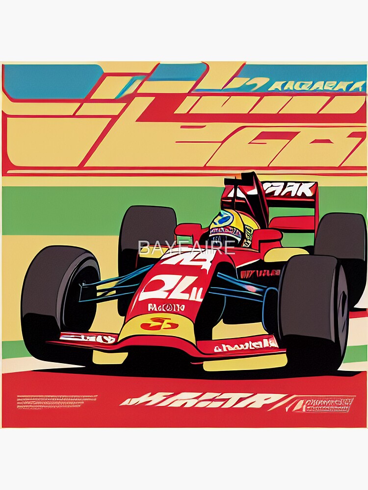 "F1 Vintage Formula One" Sticker for Sale by BAYFAIRE | Redbubble