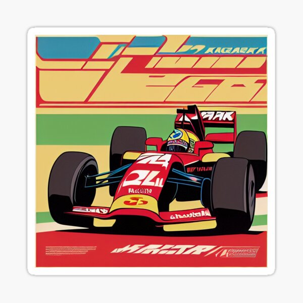 "F1 Vintage Formula One" Sticker for Sale by BAYFAIRE | Redbubble