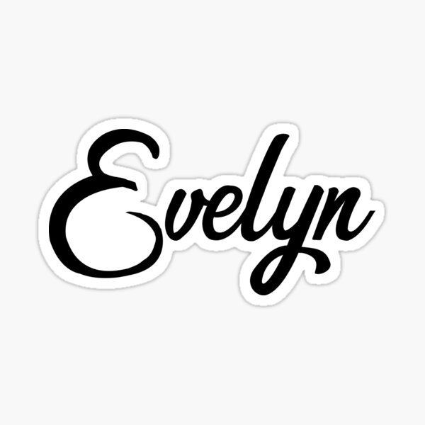 "Evelyn Personalized" Sticker for Sale by Binsagar | Redbubble