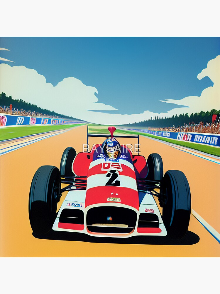 "Vintage F1 Formula One Race to Finish line" Sticker for Sale by ...