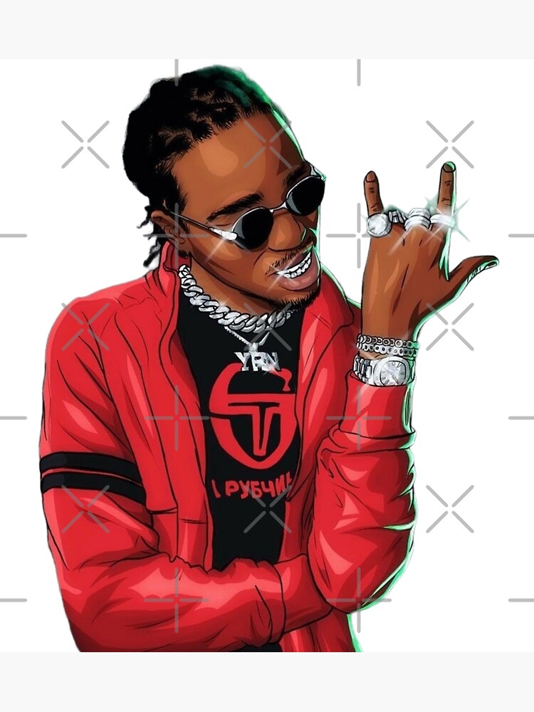 "Rapper Takeoff Rest in peace Portait" Poster for Sale by designifim ...