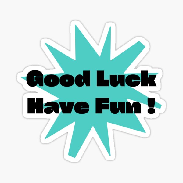 "GLHF! minimalist design" Sticker for Sale by MeBrokeStudent | Redbubble