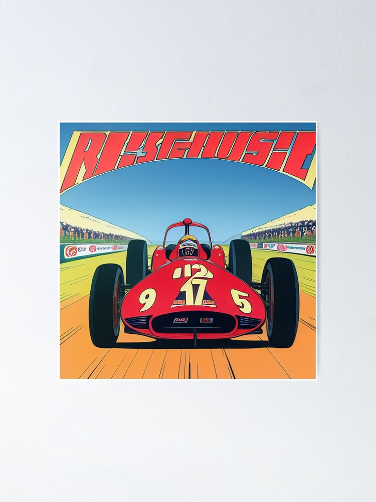 "Vintage Finish Line F1 Racing" Poster for Sale by BAYFAIRE | Redbubble