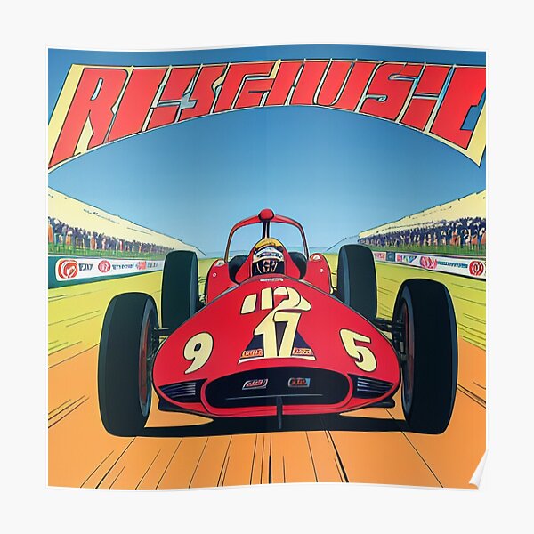 "Vintage Finish Line F1 Racing" Poster for Sale by BAYFAIRE | Redbubble