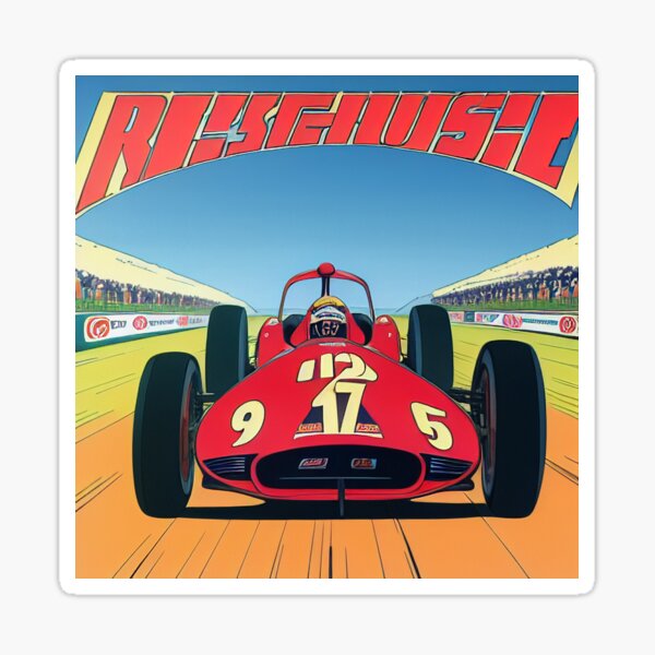 "Vintage Finish Line F1 Racing" Sticker for Sale by BAYFAIRE | Redbubble