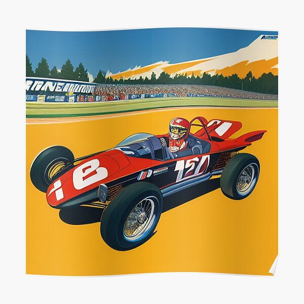 "Vintage F1 Formula One Track Car" Poster for Sale by BAYFAIRE | Redbubble
