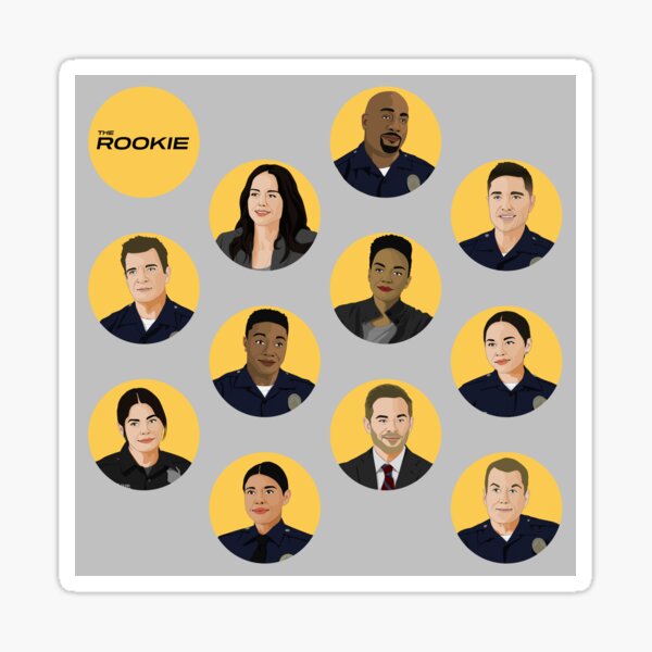 "Team Rookie graphic | The Rookie " Sticker for Sale by gottaloveseries ...