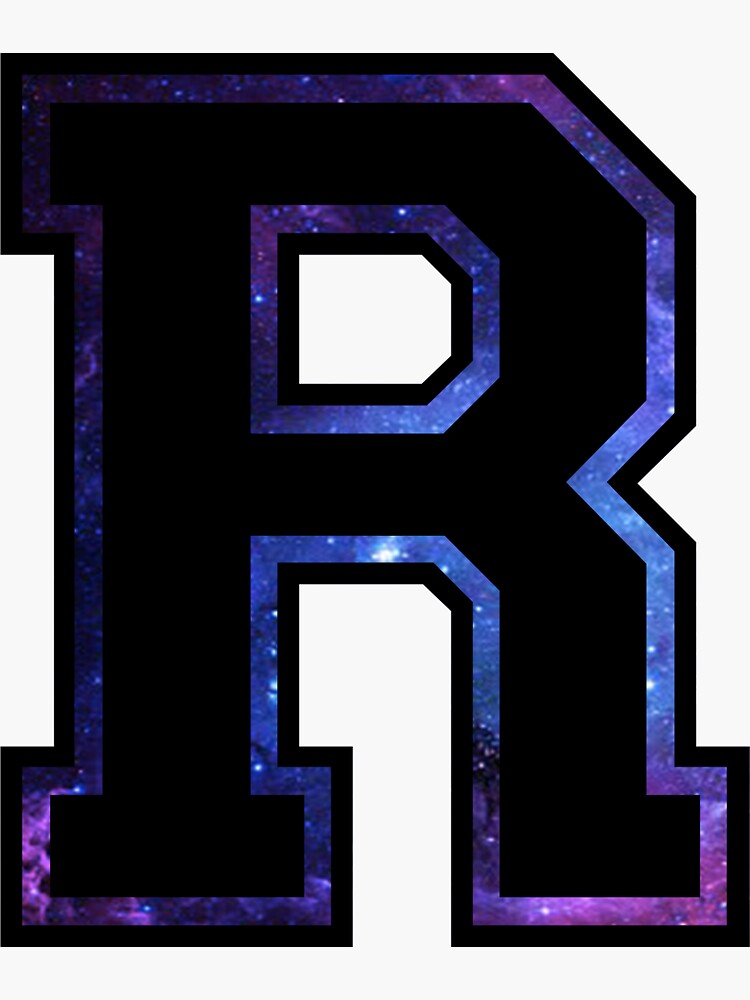 ""R" Varsity Letter" Sticker by BohemianDesignz | Redbubble