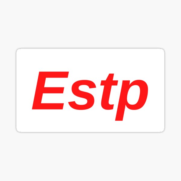 "ESTP" Sticker for Sale by Typify | Redbubble