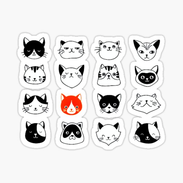 "Best Cats of MEOW meow ever " Sticker for Sale by Everything215 ...