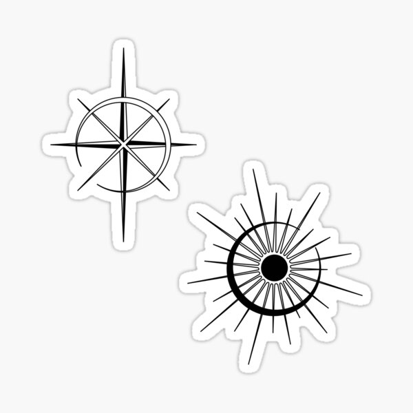 "Gothic Stars" Sticker for Sale by VADIMproducts | Redbubble