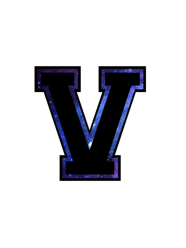 ""V" Varsity Letter" by BohemianDesignz | Redbubble
