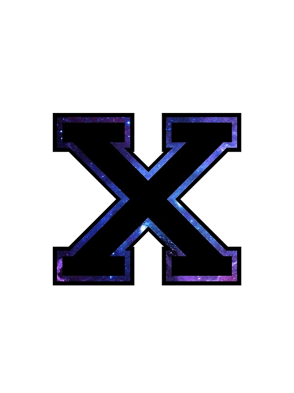 ""X" Varsity Letter" by BohemianDesignz | Redbubble