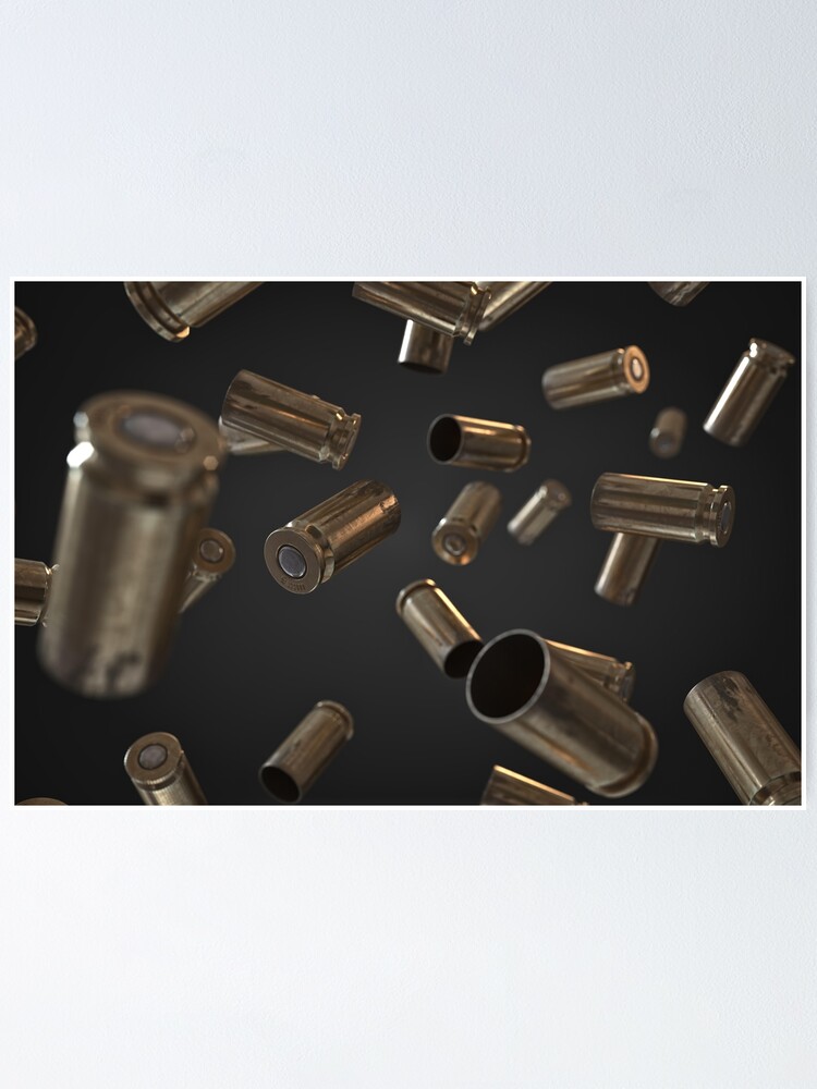 "Falling bullets" Poster for Sale by Zip-Zup | Redbubble