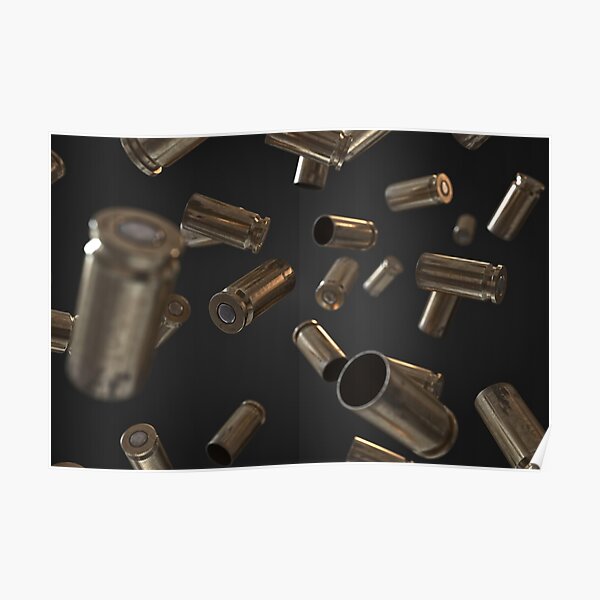 "Falling bullets" Poster for Sale by Zip-Zup | Redbubble