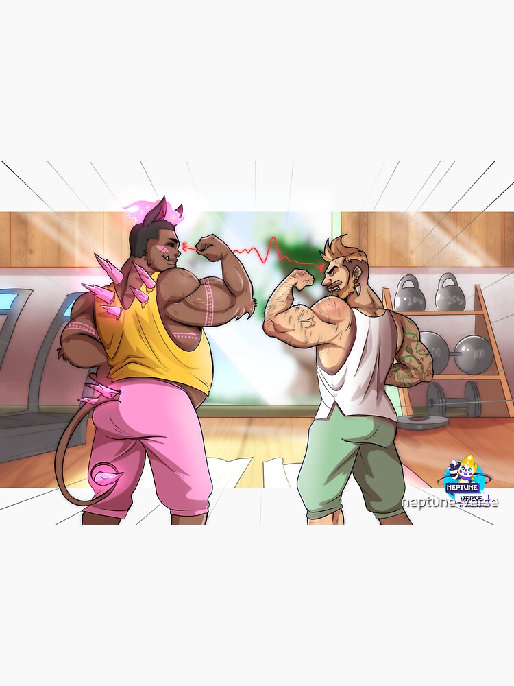 "Rick and Cho-Cho workout" Sticker for Sale by neptune-verse | Redbubble