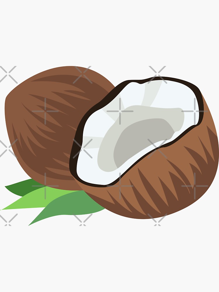 "Coconut" Sticker for Sale by NoNameArt | Redbubble