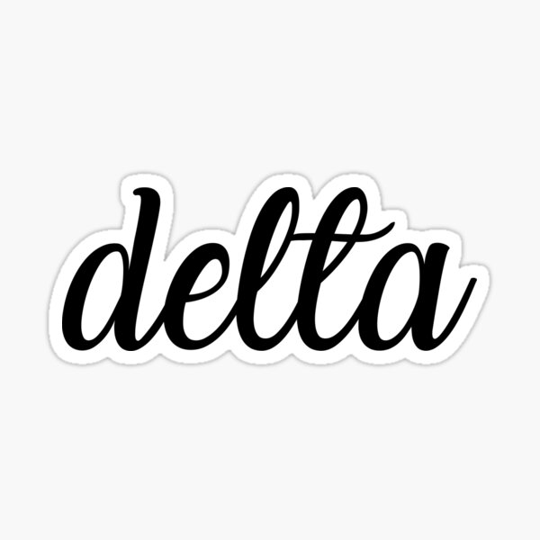 "Delta" Sticker for Sale by BohemianDesignz | Redbubble