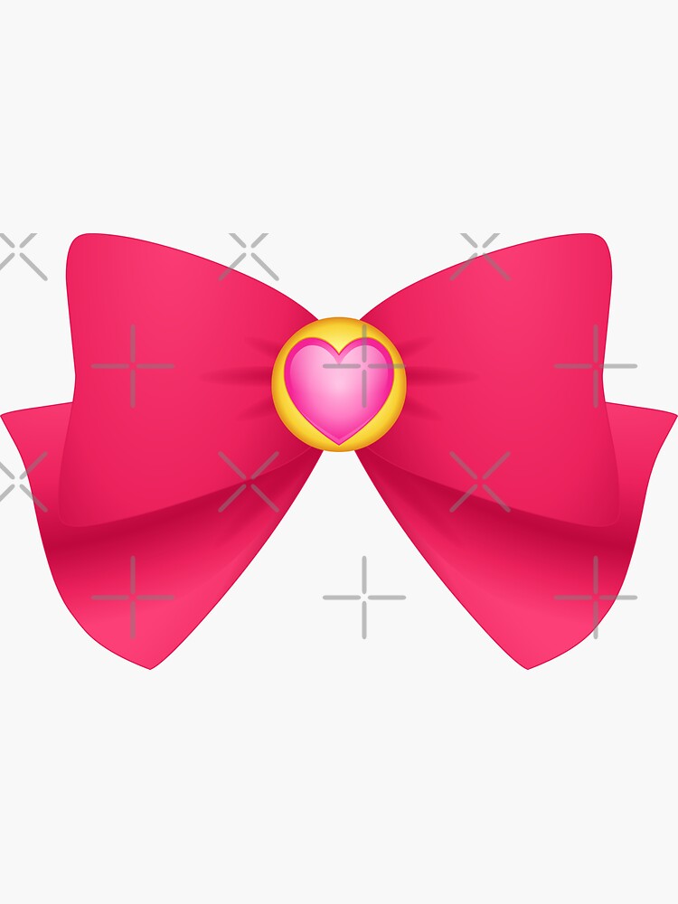 "Sailormoon Sailor Chibimoon Brooch Ribbon" Sticker for Sale by ...