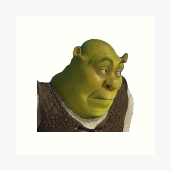 "Shrek Meme" Art Print for Sale by yeehawboyy | Redbubble