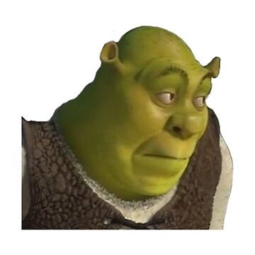 "Shrek Meme" Sticker for Sale by yeehawboyy | Redbubble