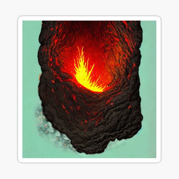 "Lava" Sticker for Sale by ZvezdanArt | Redbubble