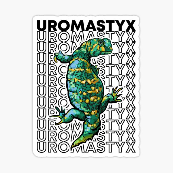 "Uromastyx 80's Reptile Keeper Lizard" Sticker for Sale by JRRTs ...