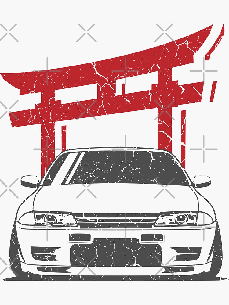"R32 GTR Skyline JDM Tuning Car" Sticker for Sale by AutoDesignWerks ...
