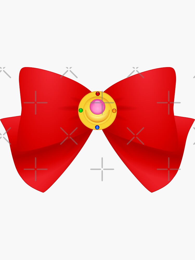 "Sailormoon Brooch Ribbon" Sticker for Sale by curiousQ | Redbubble