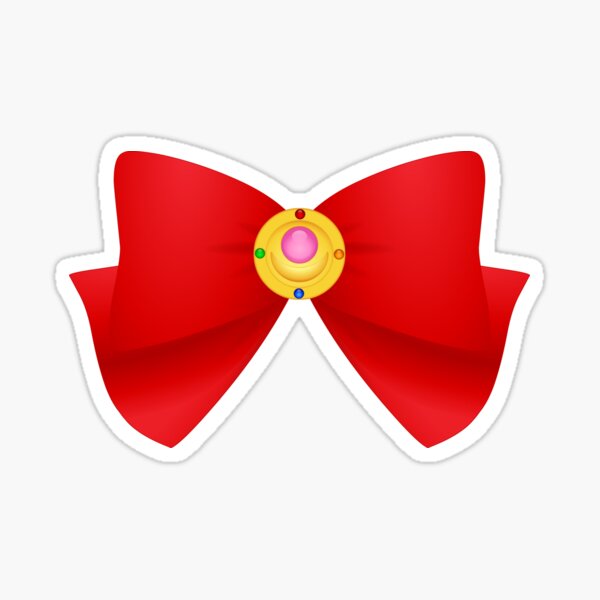 "Sailormoon Brooch Ribbon" Sticker for Sale by curiousQ | Redbubble