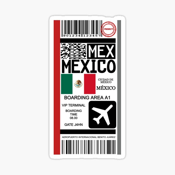 "Mexico Benito Juarez airport" Sticker for Sale by HAKVS | Redbubble