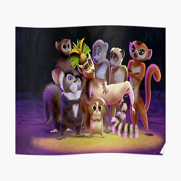 " All Hail King Julien all hail king julien characters" Poster for Sale by kitizor | Redbubble