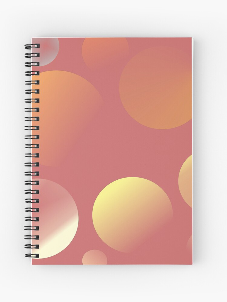 "calming catchy bubble design with relaxing colour " Spiral Notebook ...