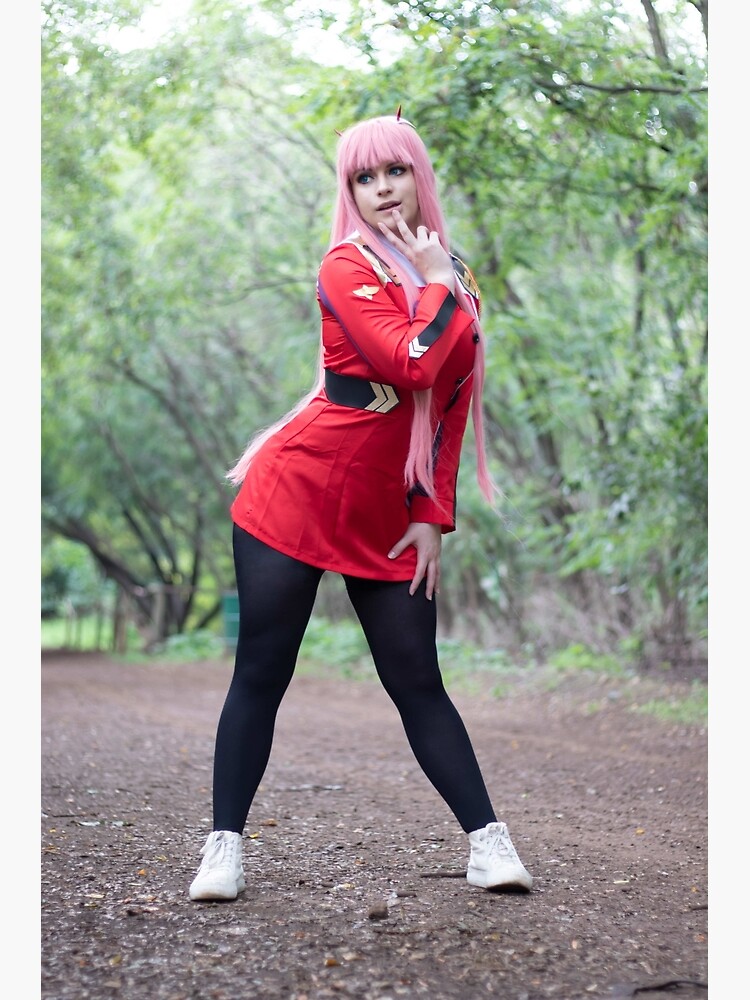 "Zero Two Cosplay Print" Poster for Sale by MaoukamiCosplay | Redbubble