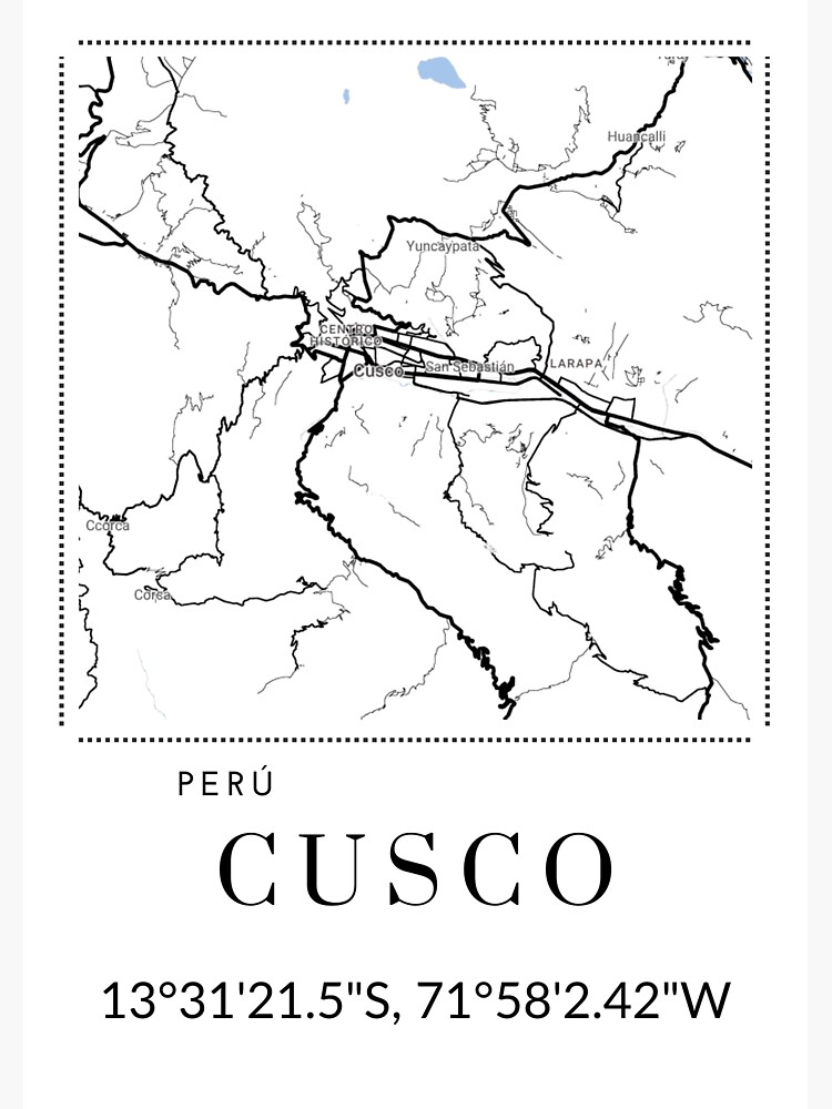 "Cuzco Map" Sticker for Sale by Paradisemundo | Redbubble