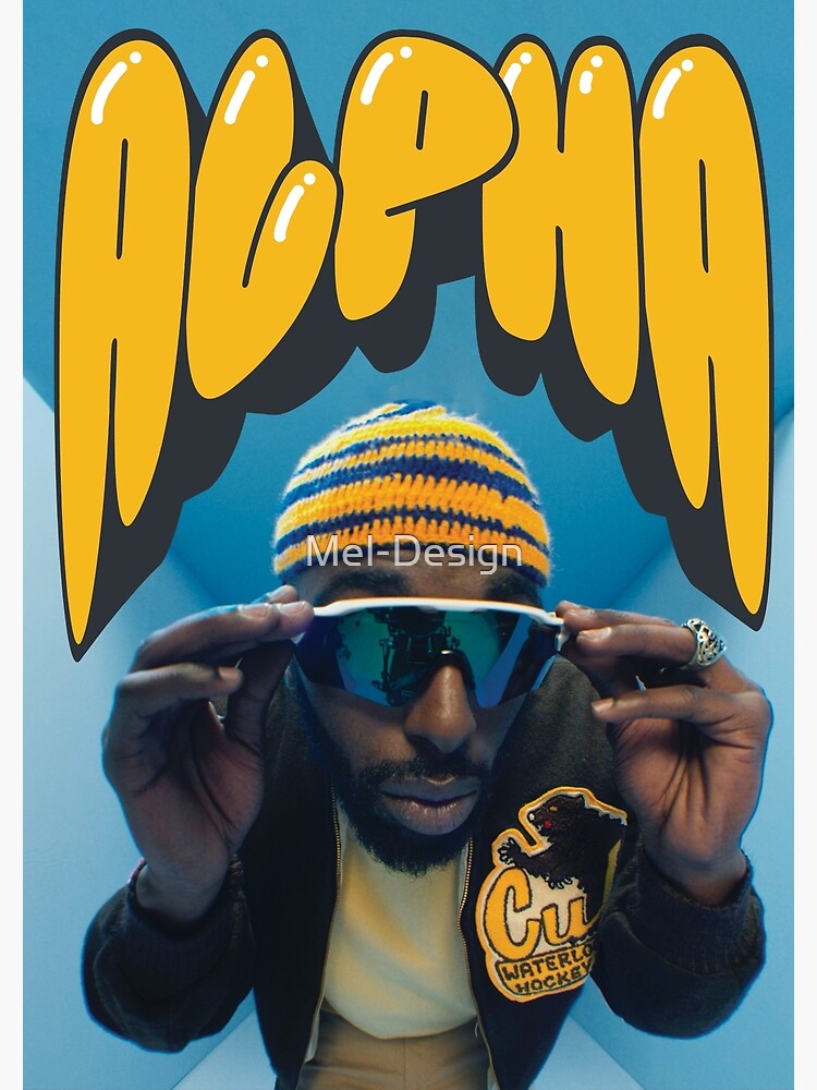 Poster avec l'œuvre « Poster Typographique Alpha Wann » de l'artiste ...