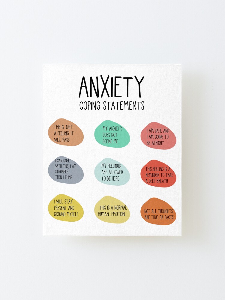 "Anxiety Coping Statements Anxiety Help Management Mental Health Self ...