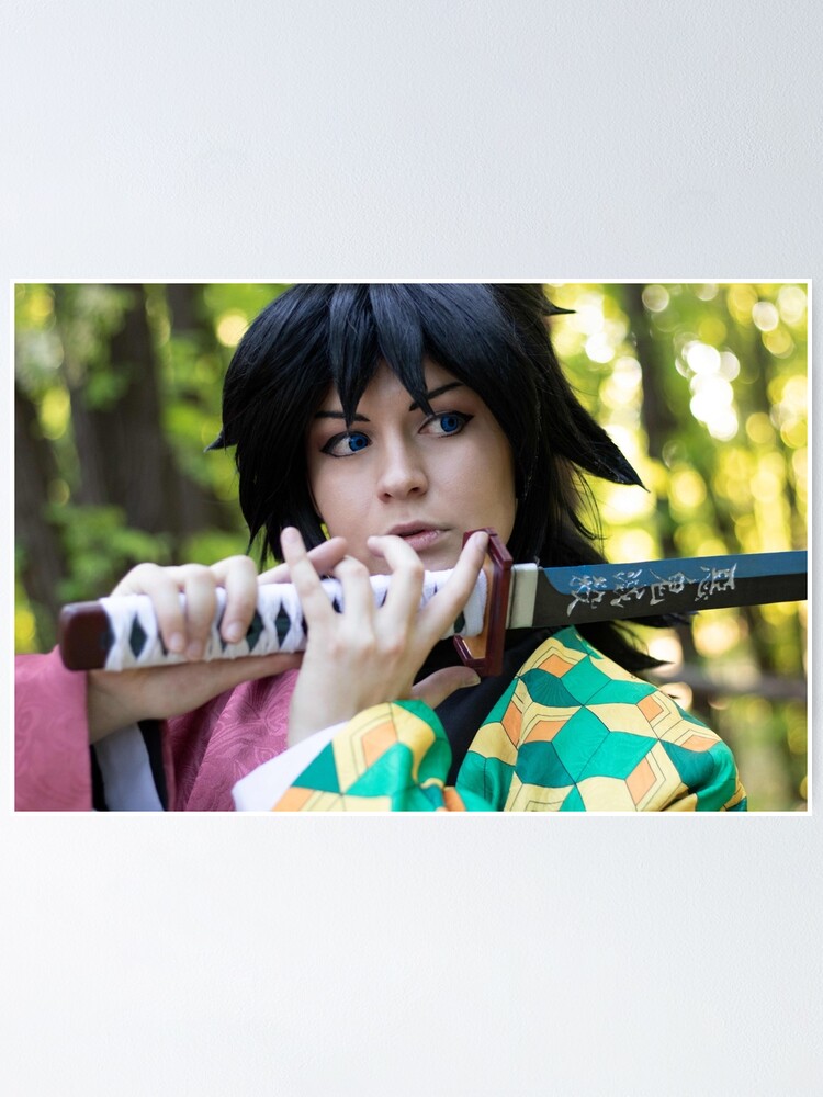 "Demon Slayer Giyuu Cosplay" Poster for Sale by MaoukamiCosplay | Redbubble