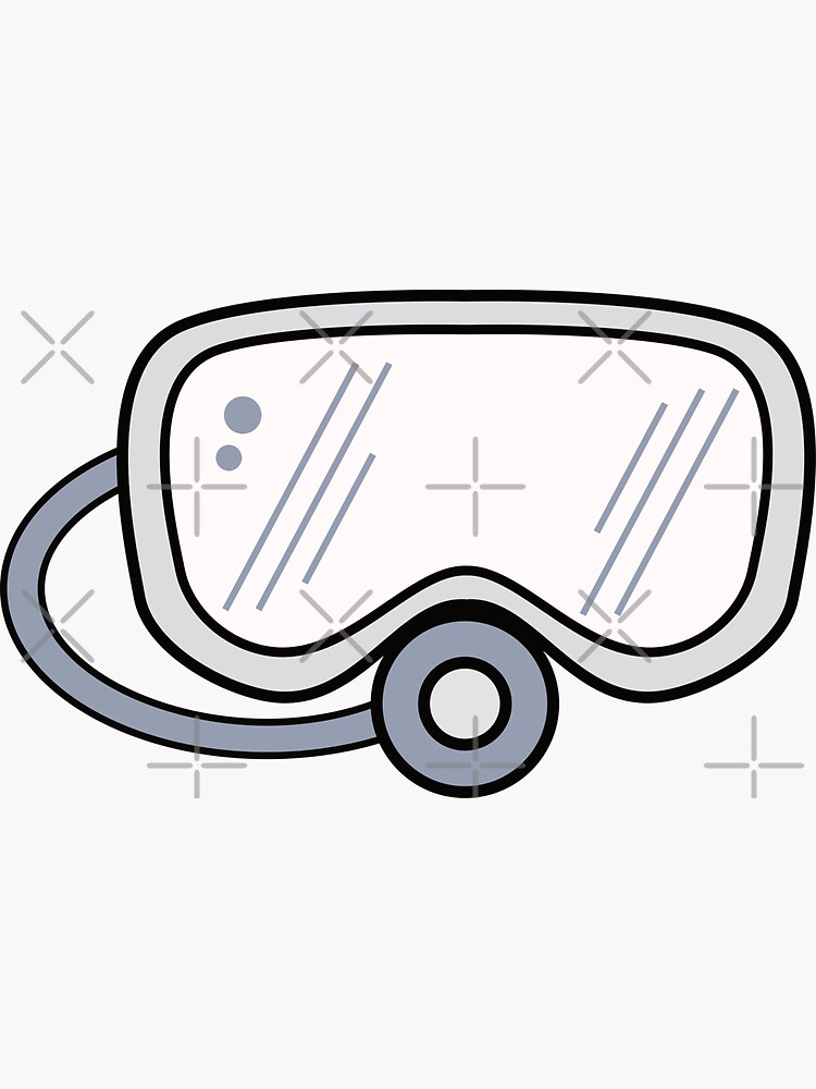 "Mask with regulator diving - comic art" Sticker for Sale by ...