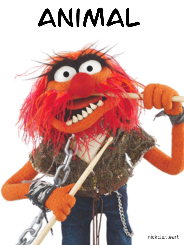 "Animal Muppet" Sticker for Sale by nickclarkeart | Redbubble