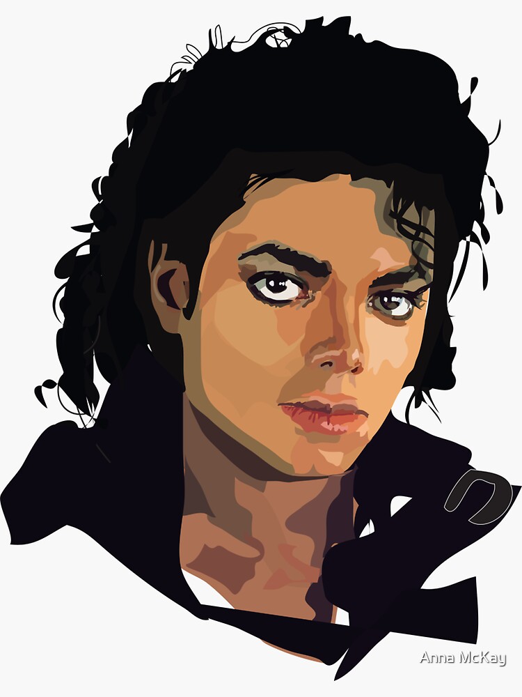 "MJ" Sticker by annamckay | Redbubble