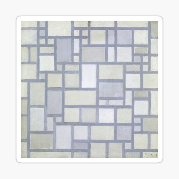 "Composition in bright colors with gray lines (1919) painting in high ...