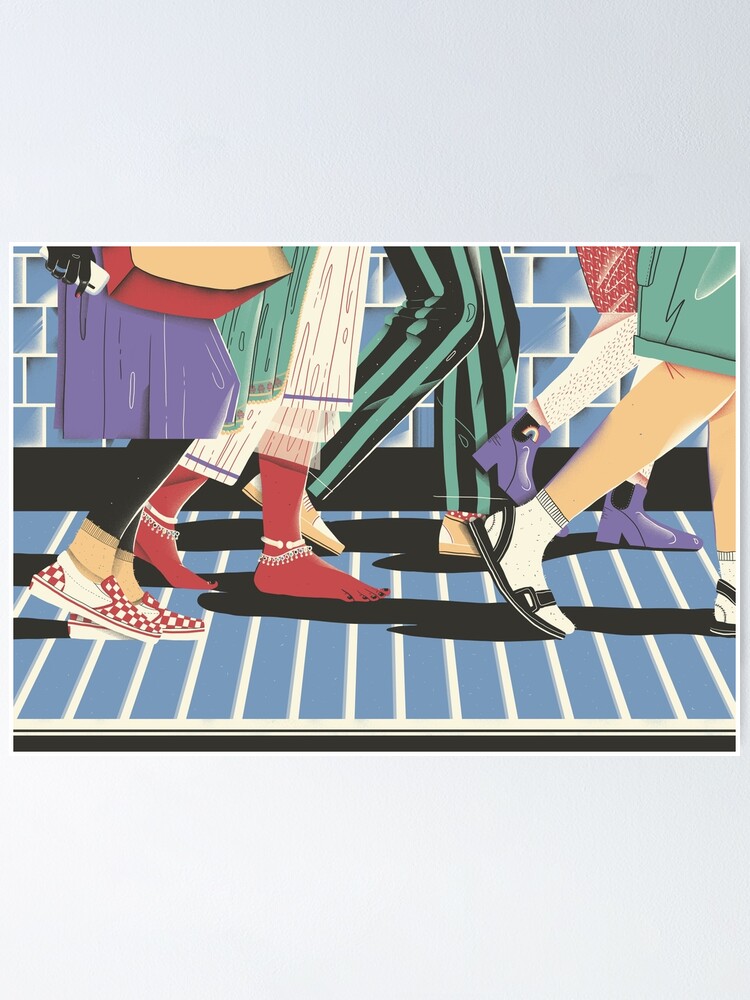 "Walk this way" Poster for Sale by iamewill | Redbubble