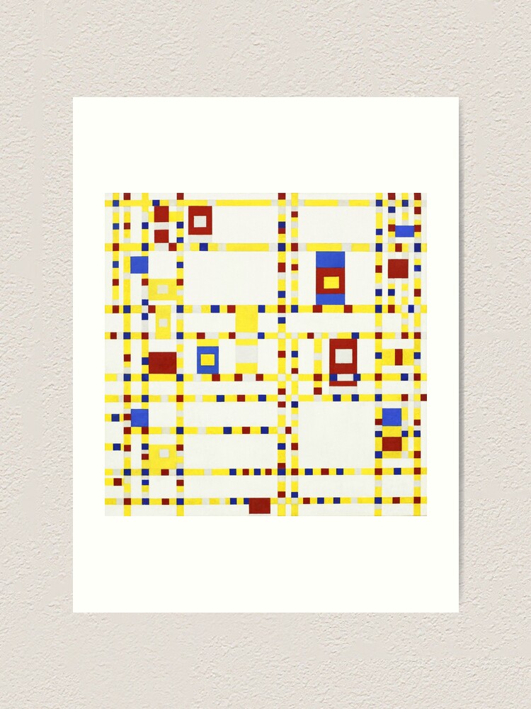 "Piet Mondrian's Broadway Boogie Woogie (1942–1943) famous painting ...